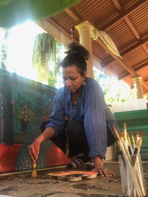 Raja Oshi : contemporary South African Painter - Singulart