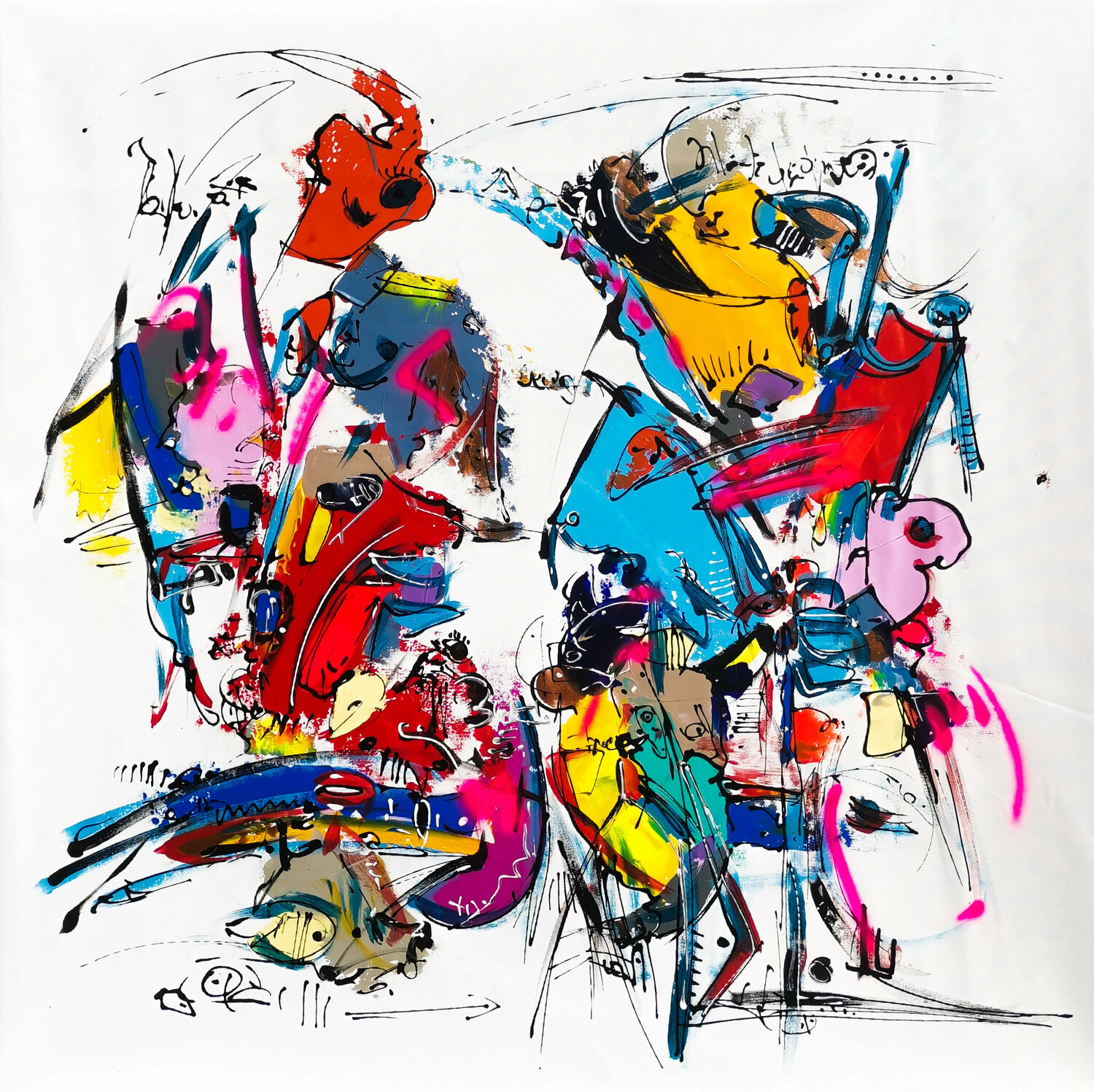 Don Quijote by Luc Villard (2021) : Painting Acrylic, Spray Paint on ...