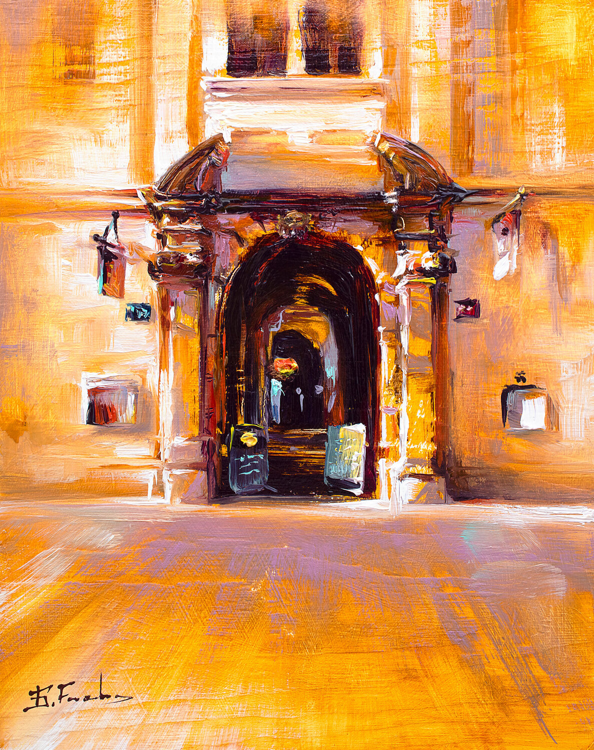 Echo of the Ages by Bozhena Fuchs (2022) : Painting Oil on Wood - Singulart