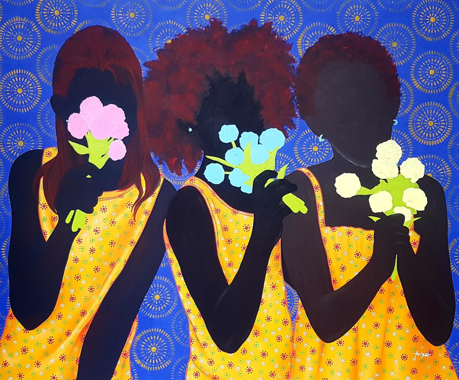 sisters from another mother 5 by Aziseh Emmanuel (2022) : Painting ...