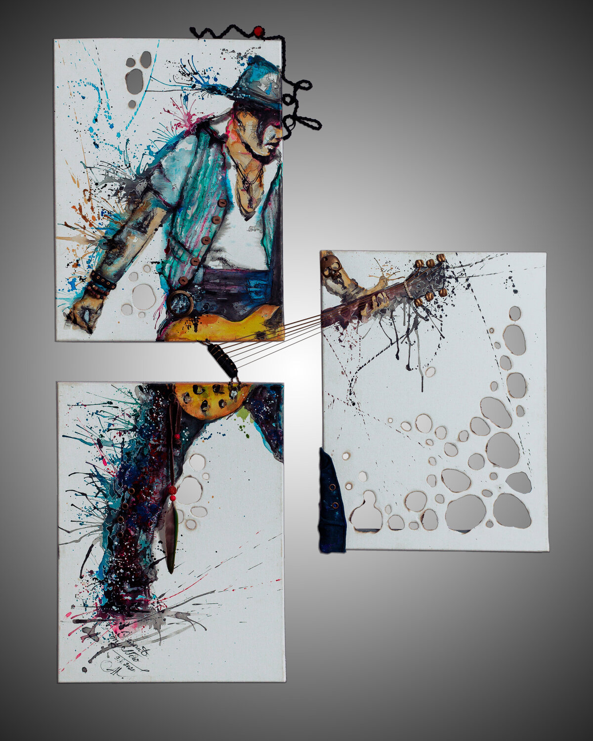 I Want My Now, Johnny Depp 3D asymmetrical triptych by Anait by ...