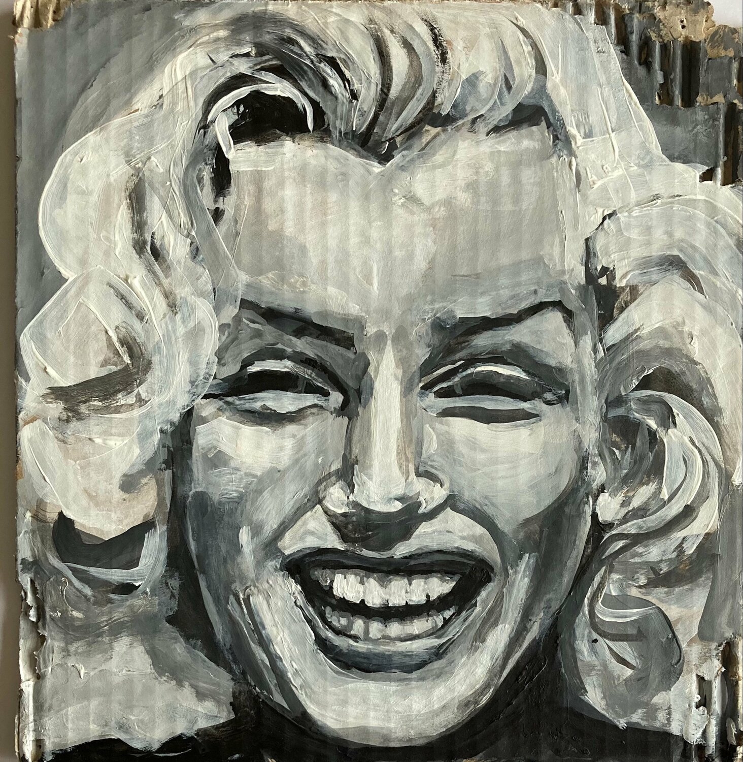 Marilyn Monroe IV von Petra Girschewski (2022): Malerei Acryl auf ...