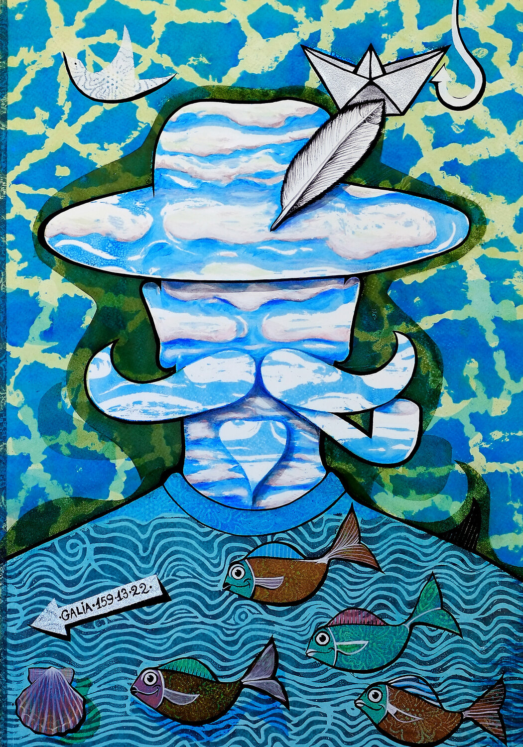 The passage of Magritte by Galia Chuntova (2022) : Work on Paper ...