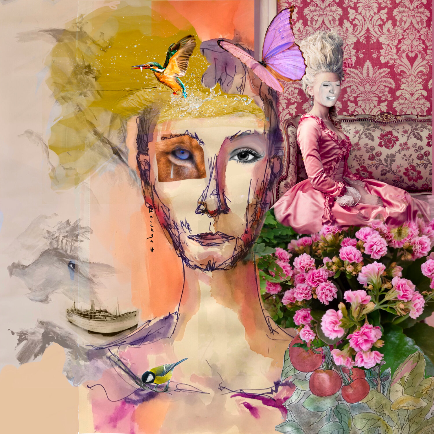 First dream by Kaithya Huc (2022) : Digital Digital, Hybrid on Metal ...