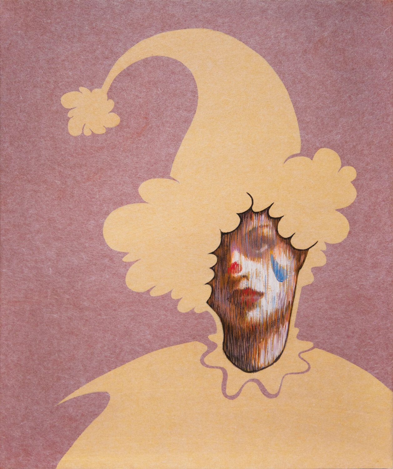 Clown II door Shizuka Ando (2025) : Schilderij Inkt, Papier - Singulart